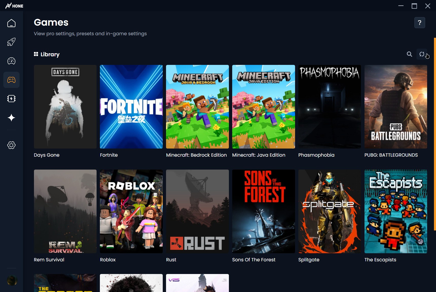 Game Detection Issues – Hone