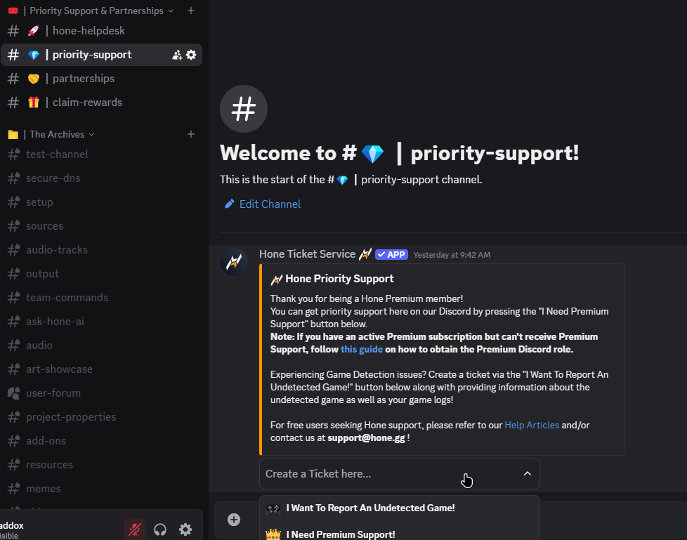 Game Detection Issues – Hone